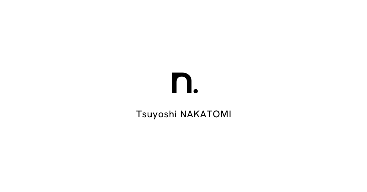 note | Tsuyoshi NAKATOMI - ナカトミツヨシ